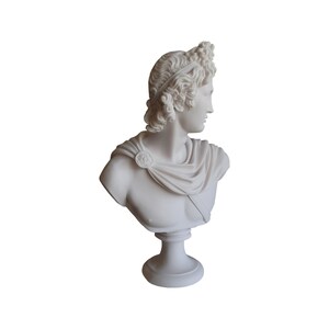 52cm Apollo Bust Sculpture Greek Handmade Alabaster Head - Etsy