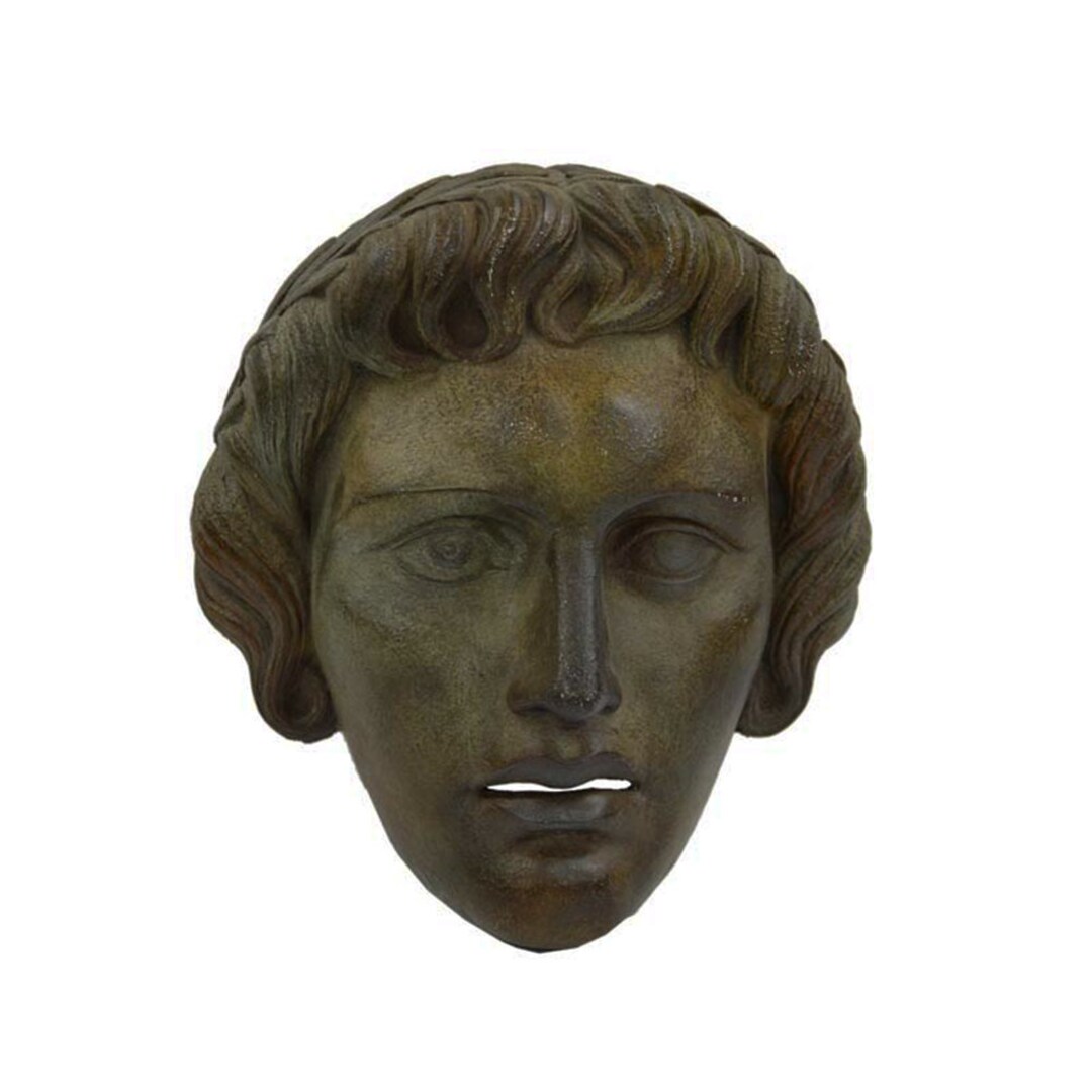 Apollo God Mask Head Sculpture Greek Roman Mythology Handmade Alabaster ...