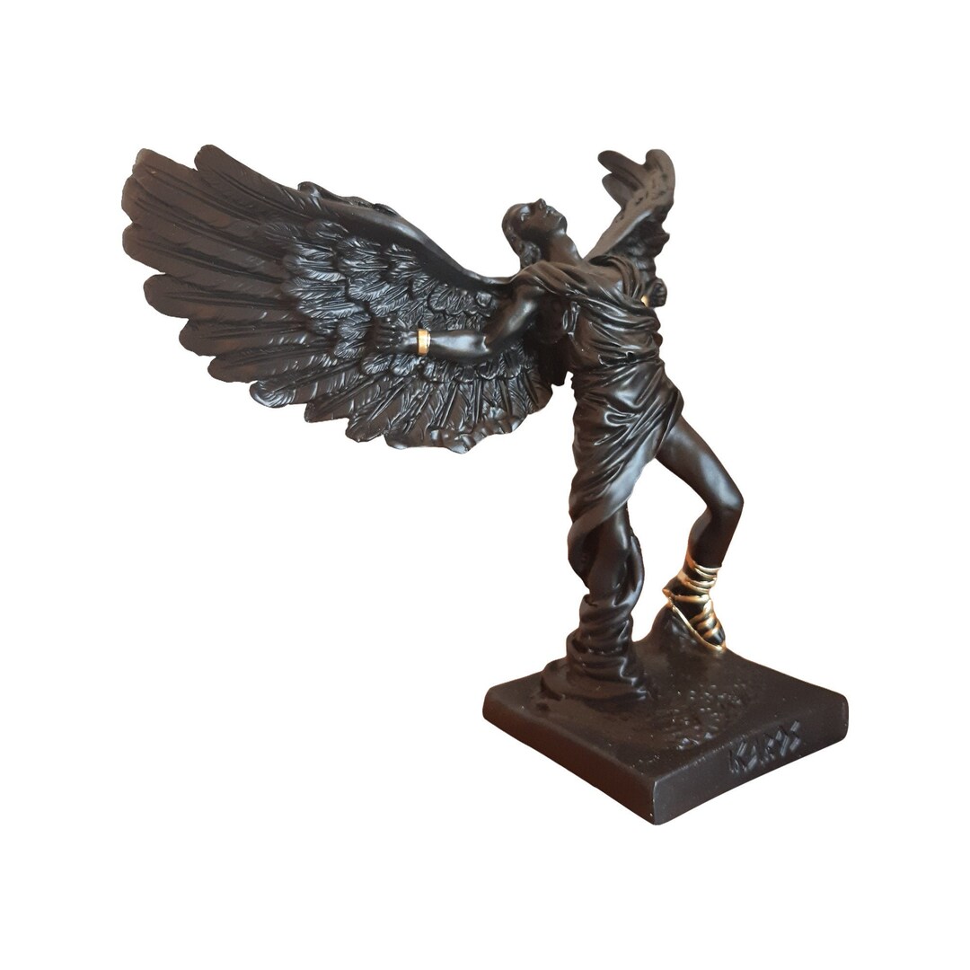 Icare Sculpture Mythologie Grecque Romaine Ancienne Statue Noire ...