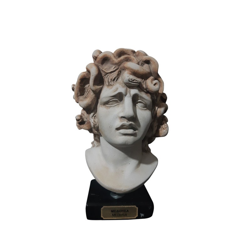 Medusa Statue Greek Mythology Monster Handmade Bust Head | Etsy