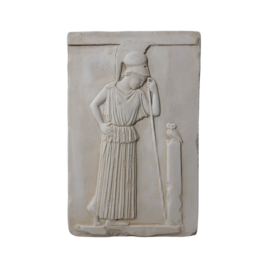 Mourning Athena Goddess Relief Dated Circa Wall Sculpture Greek ...