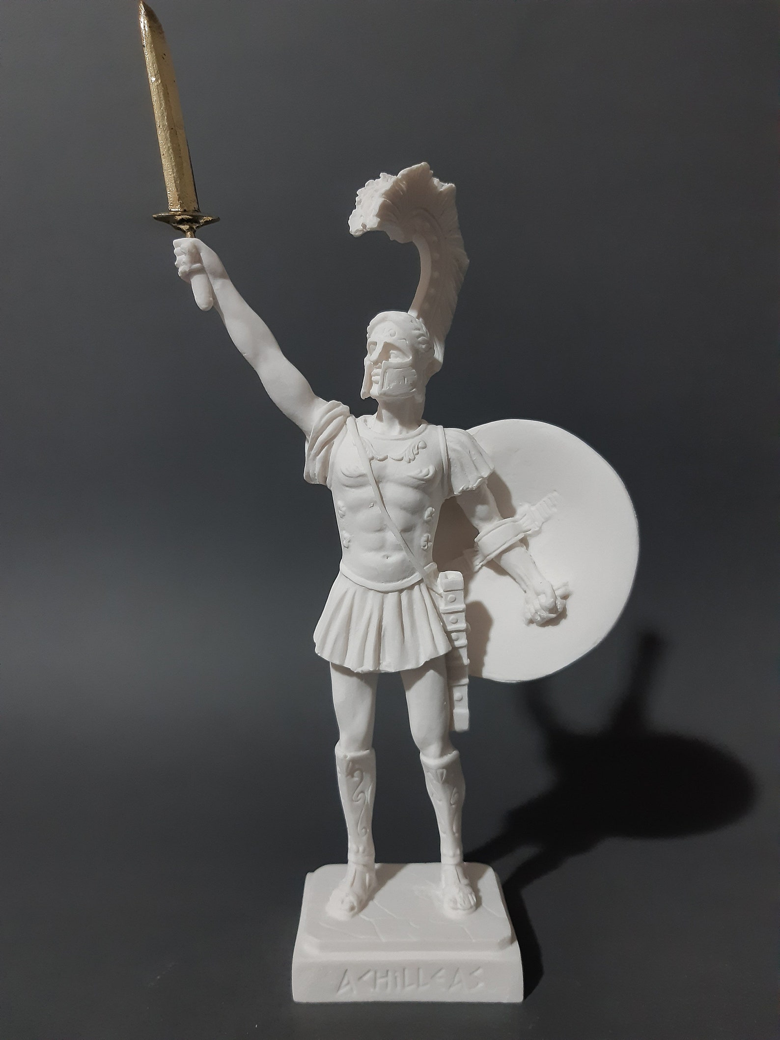 Achilles Statue Greek Roman Hero Warrior Marble Handmade | Etsy