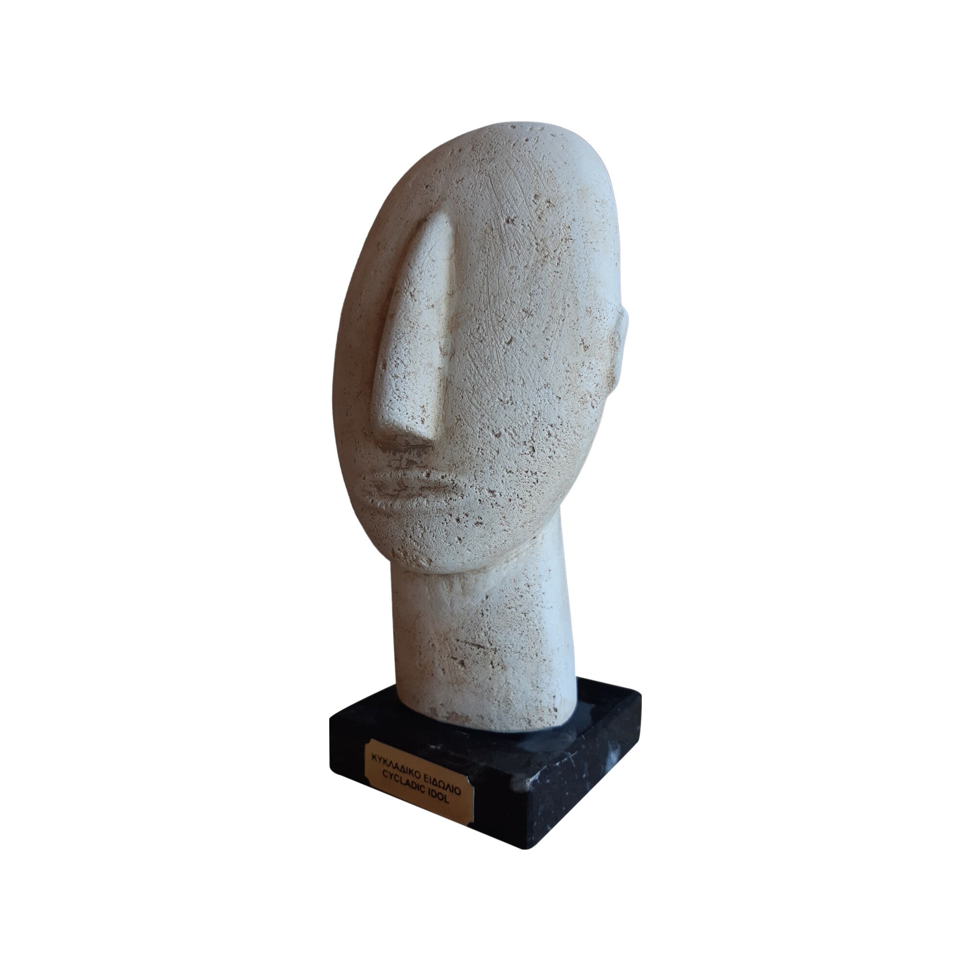Cycladic Head Idol Statue Alabaster Statues Home & Living Home Décor ...