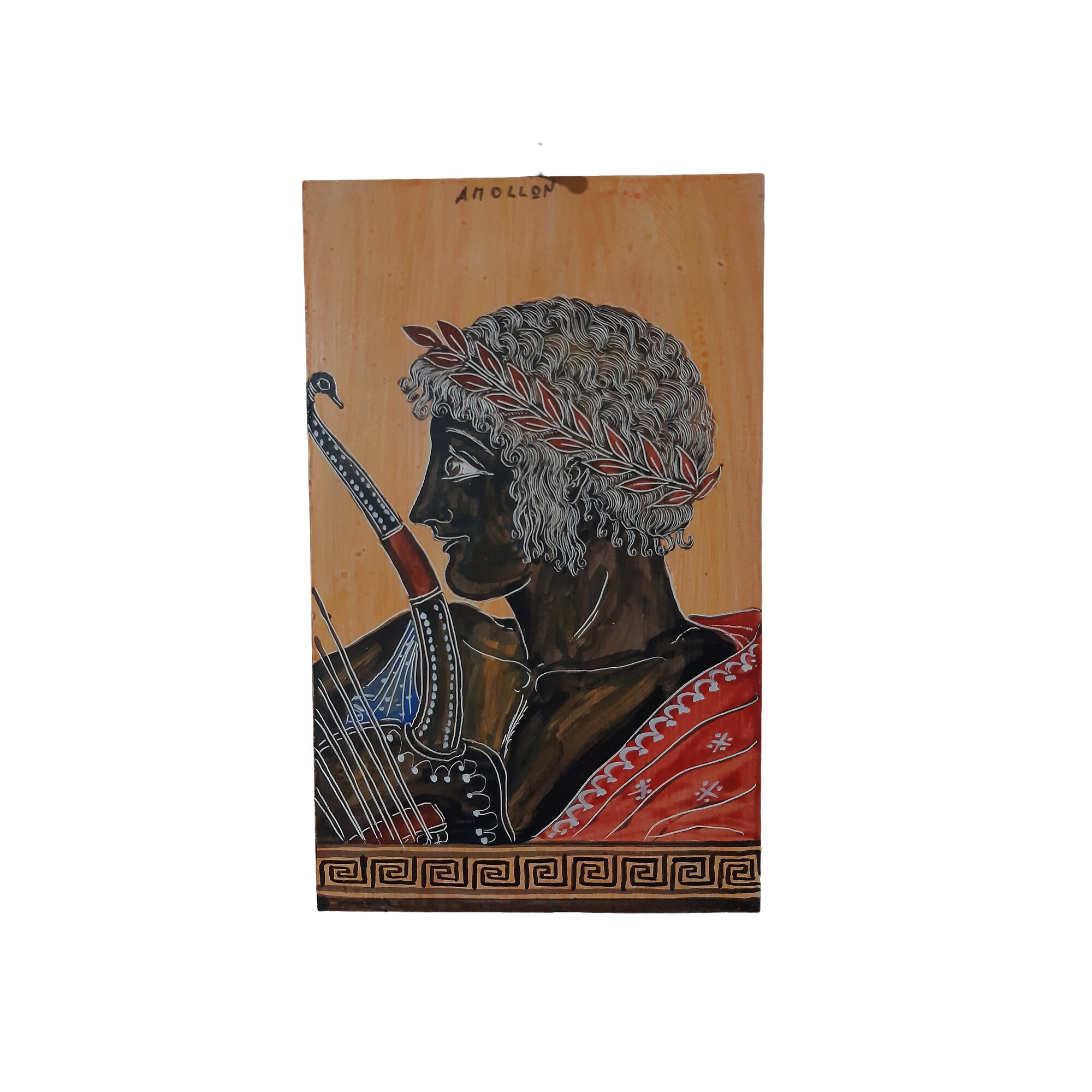 Art & Collectibles Acrylic Painting Apollo God Wall Painting Greek ...