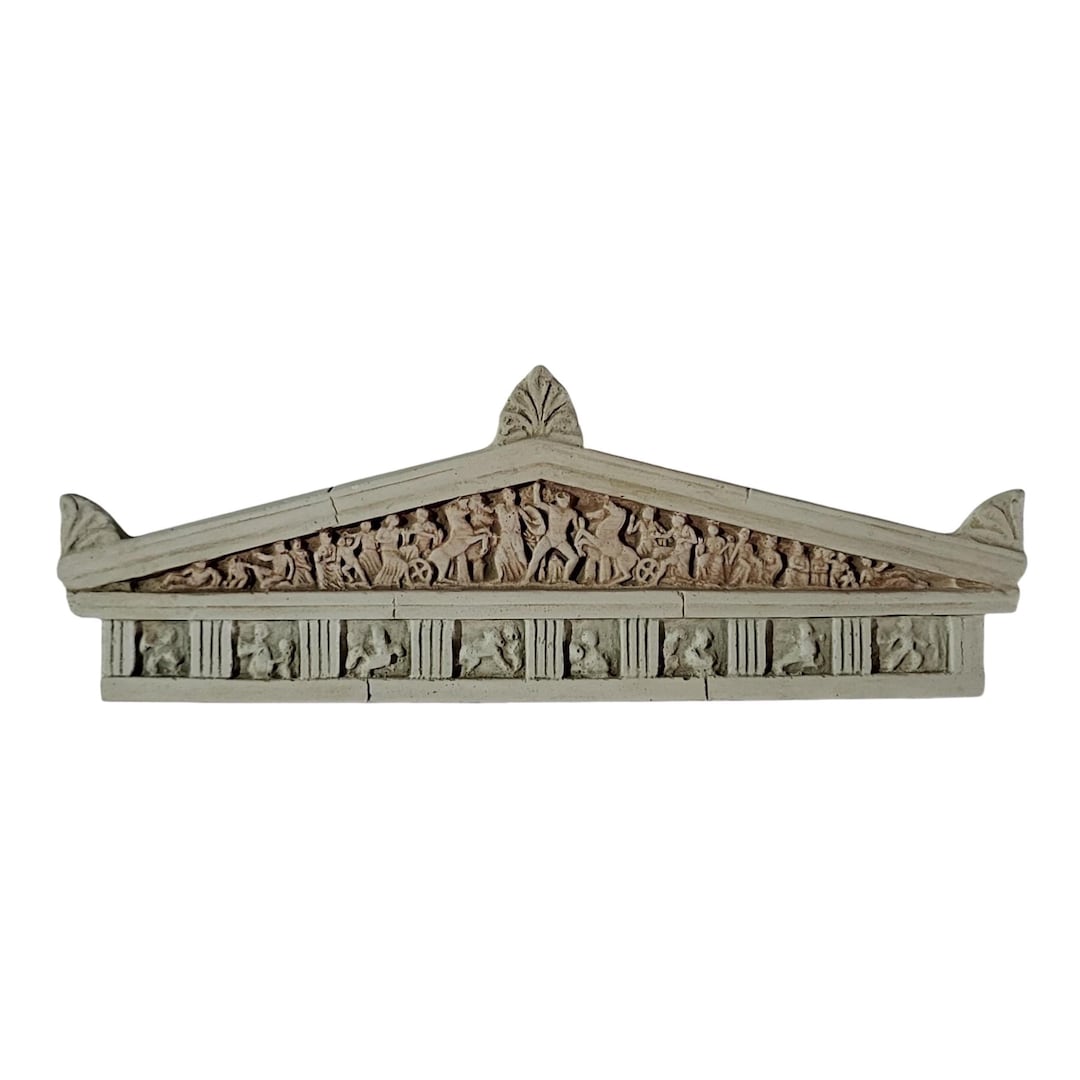 Greek Pediment Relief Sculpture From Ancient Temple Frieze Parthenon ...