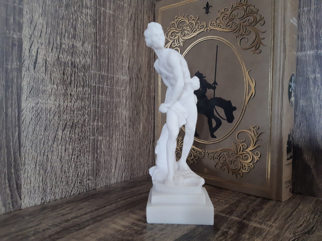 David With a Sling Alabaster Greek Replica Handmade Statue - Etsy Australia