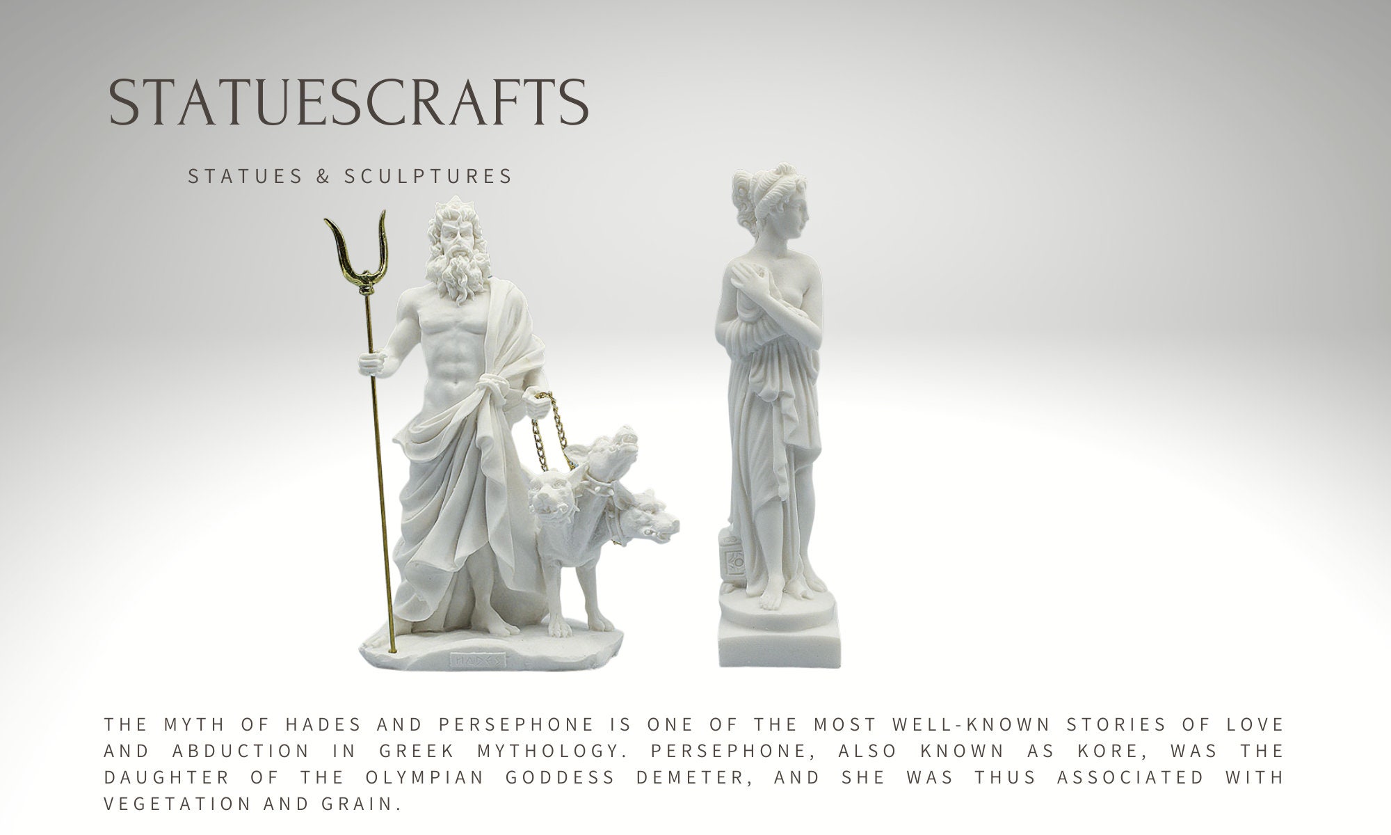 Hades and Persephone Set Statues Alabaster - Etsy