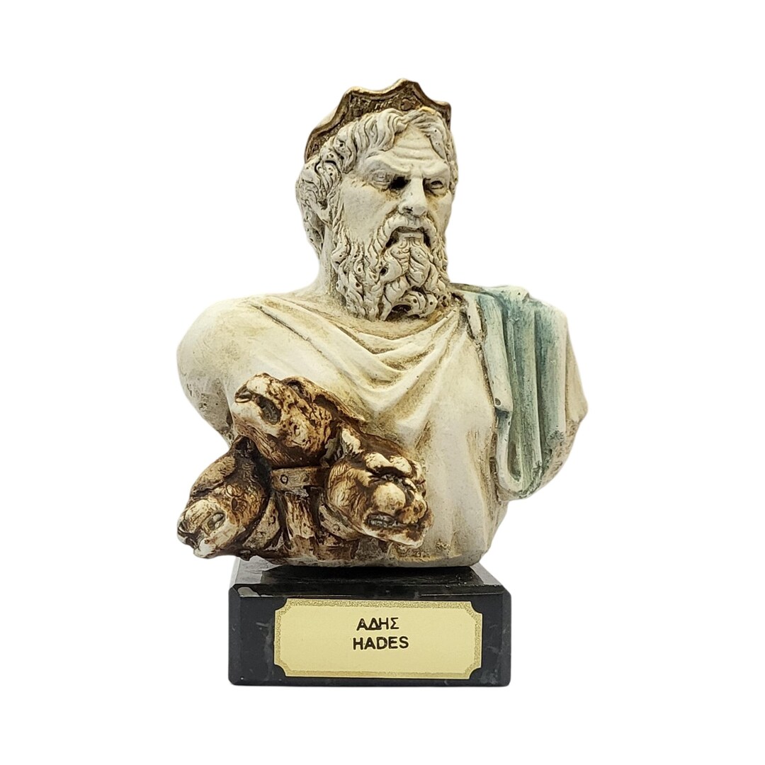 Hades Bust Statue Greco-roman God of Death and Underworld Vintage Color ...