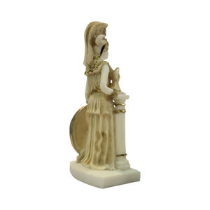 Classic Athena Goddess Statue Handmade Alabaster Sculpture 16.30cm - Etsy