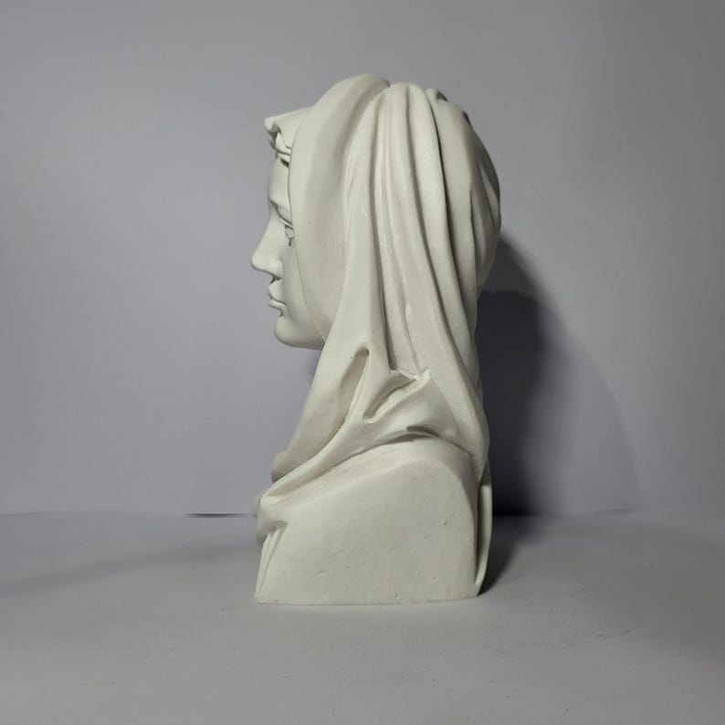 Virgin Mary Bust Statue Mother of Jesus Christ Sculpture 18cm - Etsy