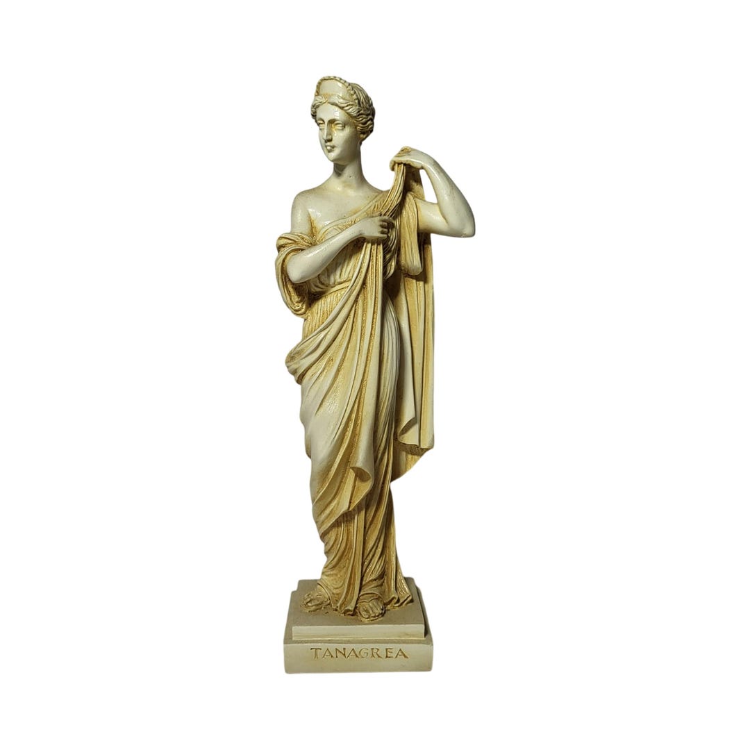Tanagra Figurine Statue Vintage Sculpture 24.50cm Greco-roman Mythology ...
