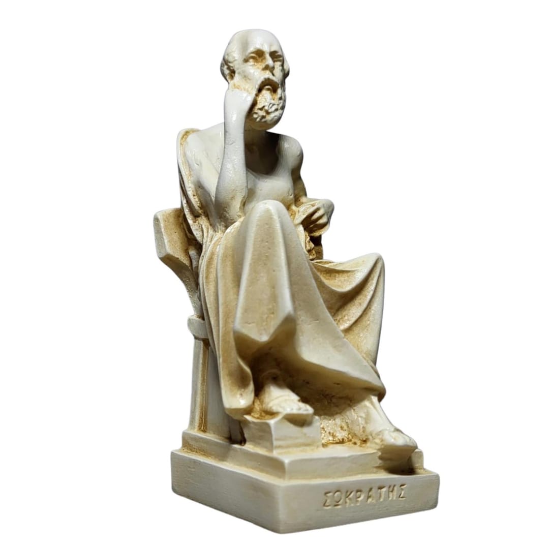 Socrates Statue Ancient Greek Philosopher Patina Sculpture 12cm - Etsy