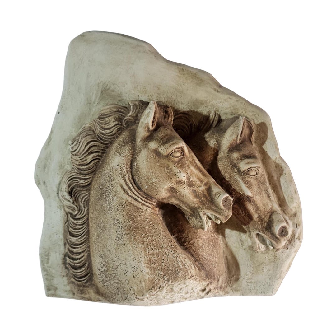 Parthenon Horses Relief Sculpture Handmade Greek Wall Art Marble ...