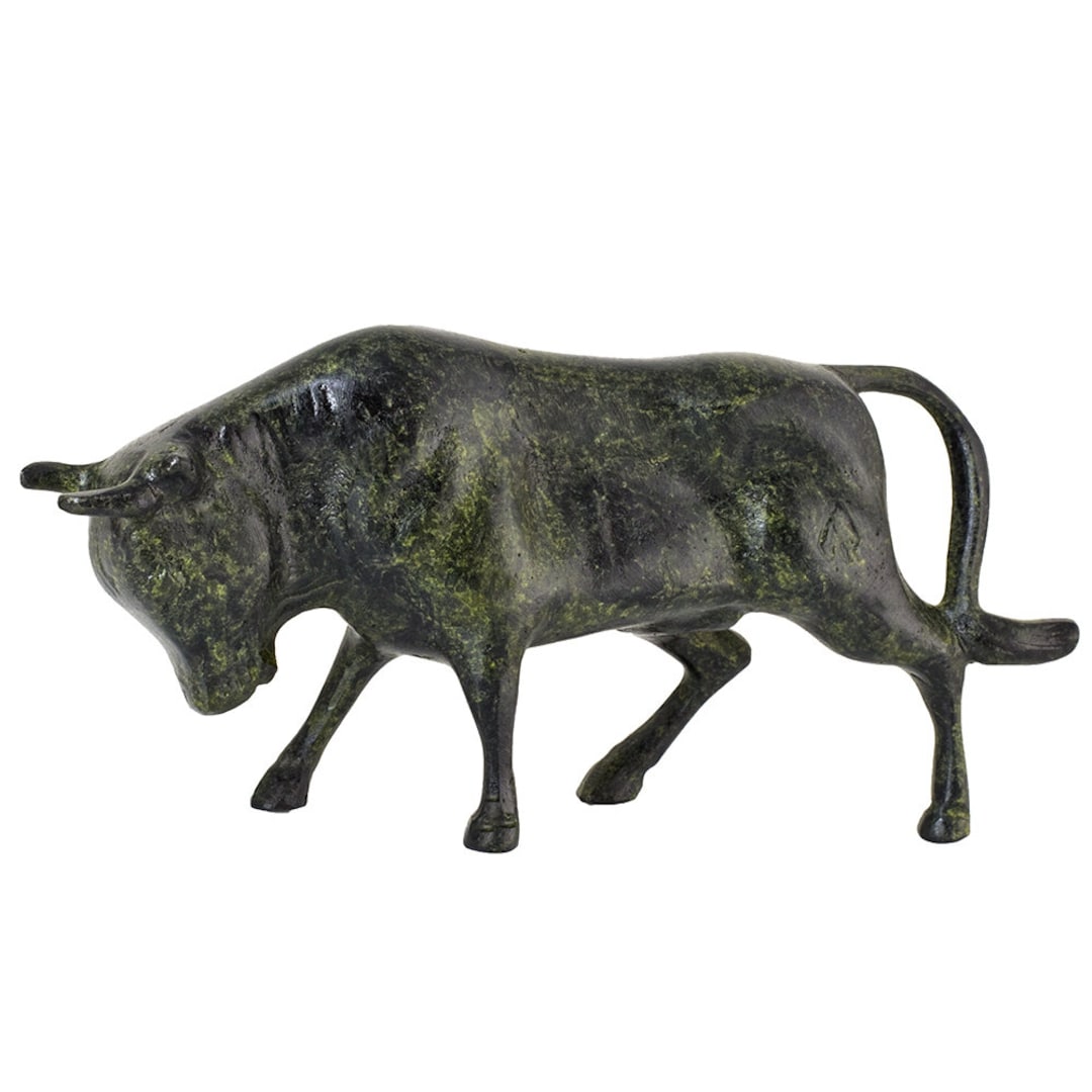 Cretan Bull Solid Bronze Sculpture Ancient Greek Mythology Handmade ...