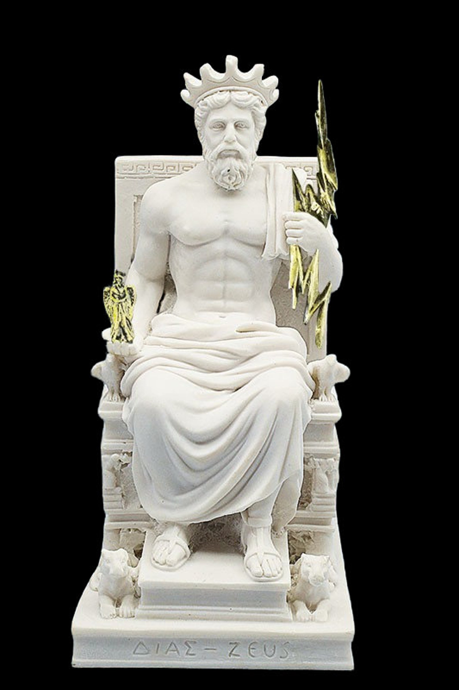 ZEUS JUPITER Sculpture Greek Roman Mythology God Marble - Etsy