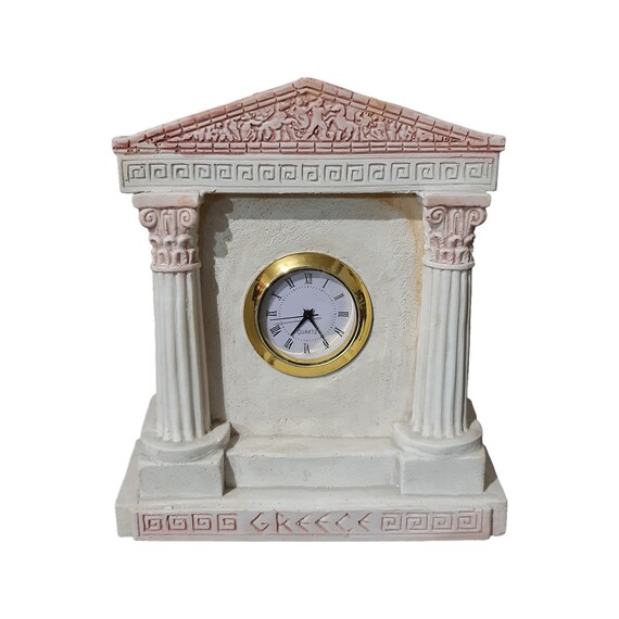 Parthenon Ancient Greek Statue Table Clock 10cm - Etsy