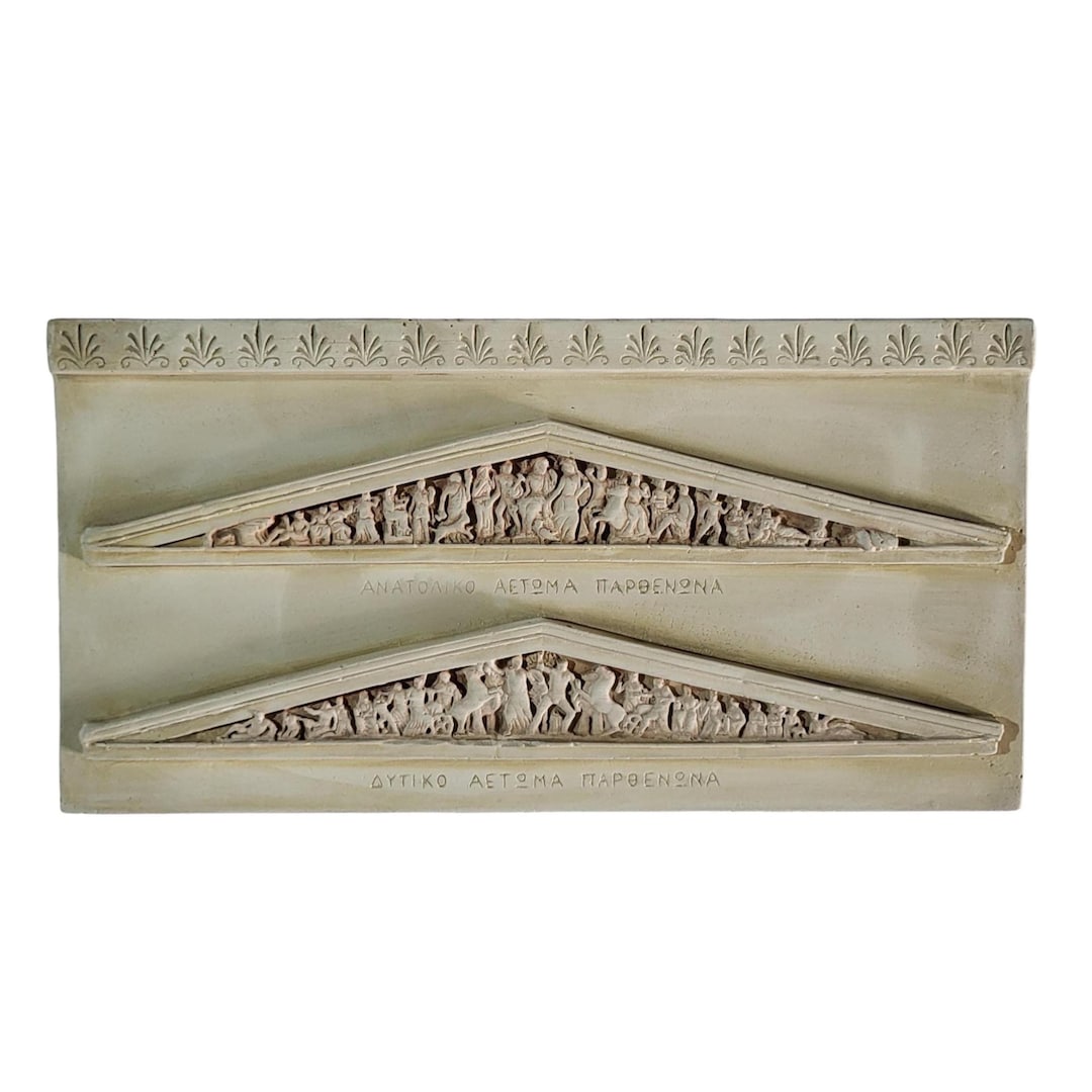 Parthenon Pediments Relief Sculpture East West Pediment Wall Plaque ...