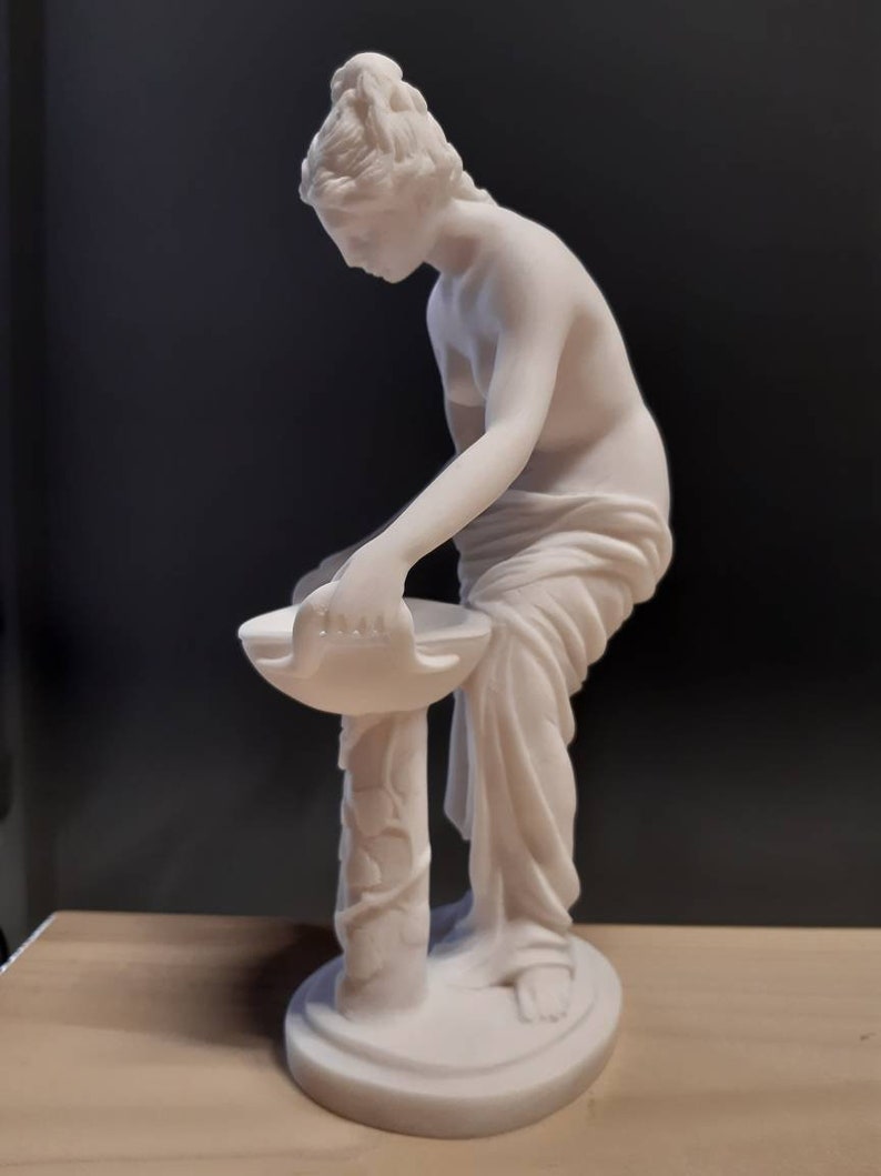 Hestia Greek Roman Goddess Alabaster Sculpture Handmade Statue | Etsy