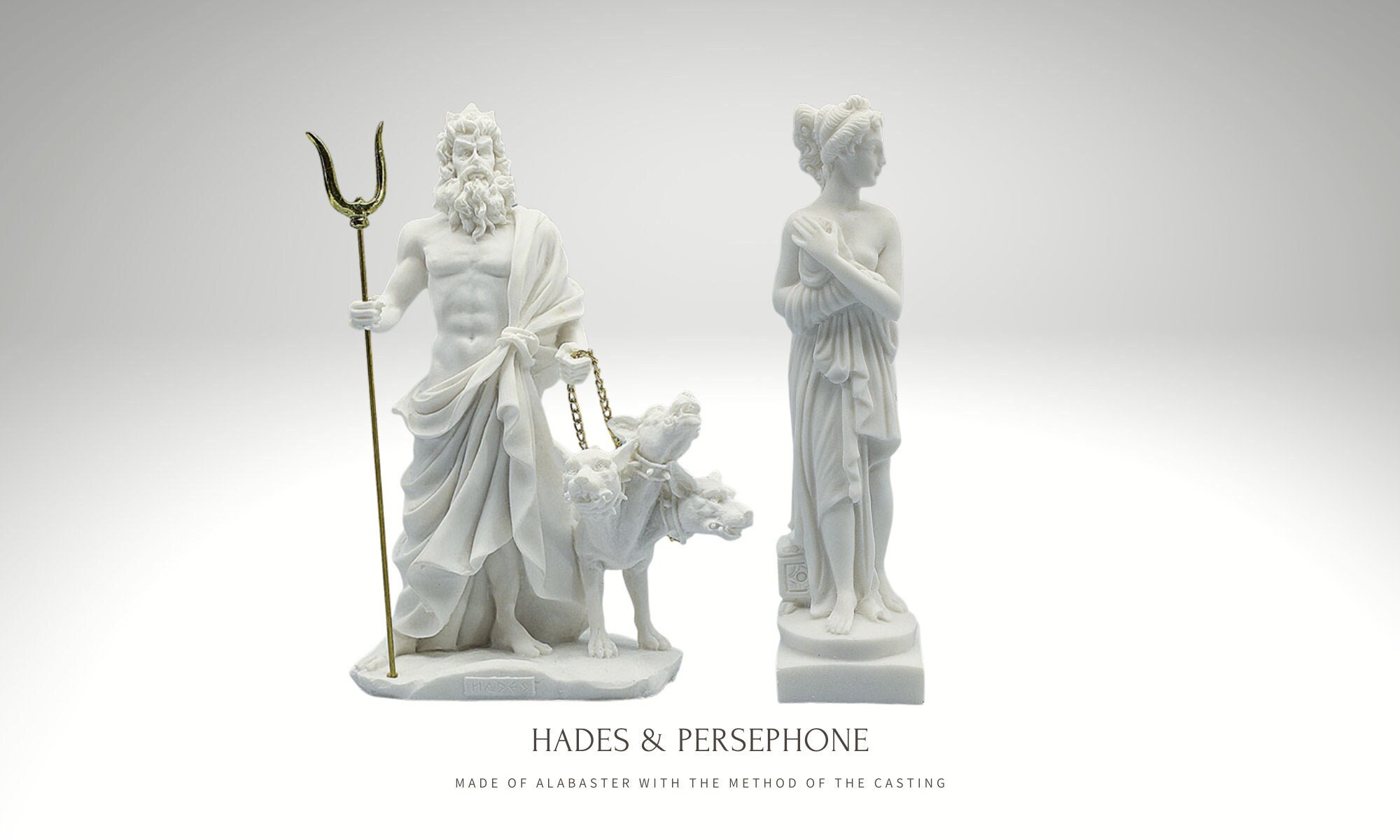 Hades and Persephone Set Statues Alabaster | Etsy