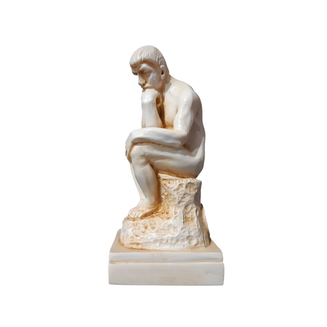The Thinker Statue of Auguste Rodin Replica Made of Alabaster - Etsy