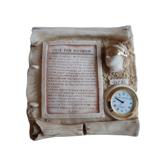 Table Clock Themis Goddess Oath | Etsy