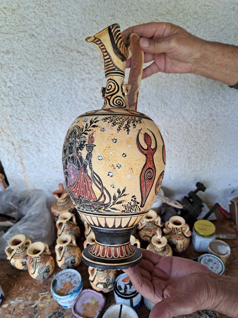 ONLY ONE Unique Hecate Goddess Amphora Ceramic Terracotta Vase - Etsy