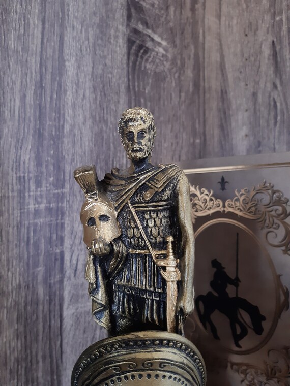 Ares God Statue Greek Roman Mythology Gold Color made of Alabaster ...