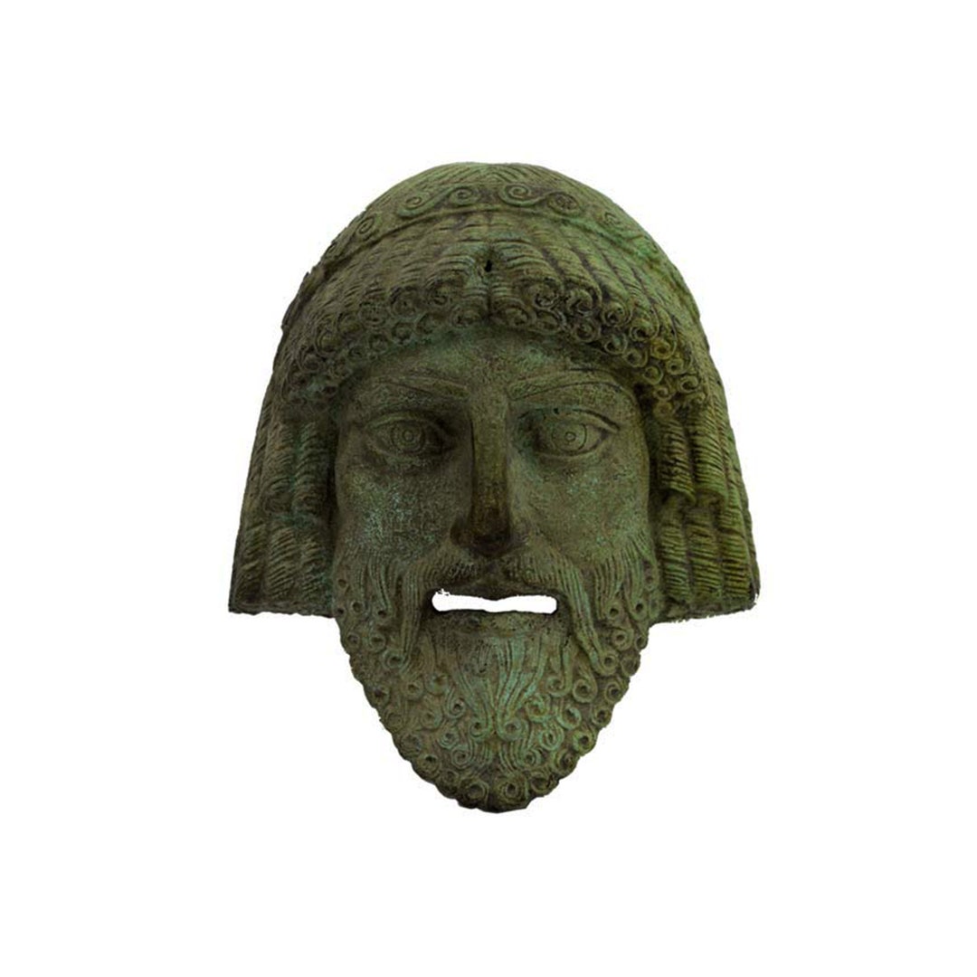 Zeus Relief Mask Mini Statue Wall Sculpture Alabaster Handmade 21cm - Etsy