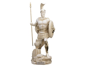 Ares God of War Statue Greek 9.10/23cm Silver Coloured Handmade ...