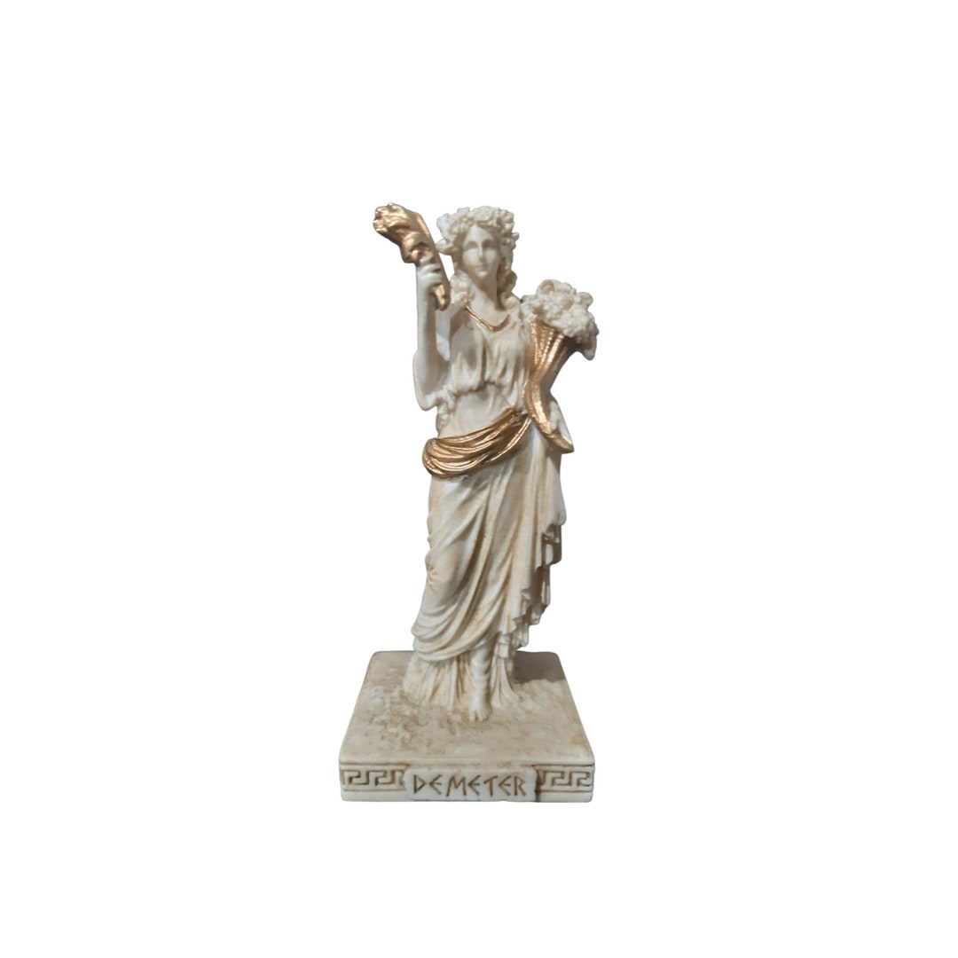 Demeter Goddess Mini Statue Bronze Sculpture 9cm 3.54 - Etsy