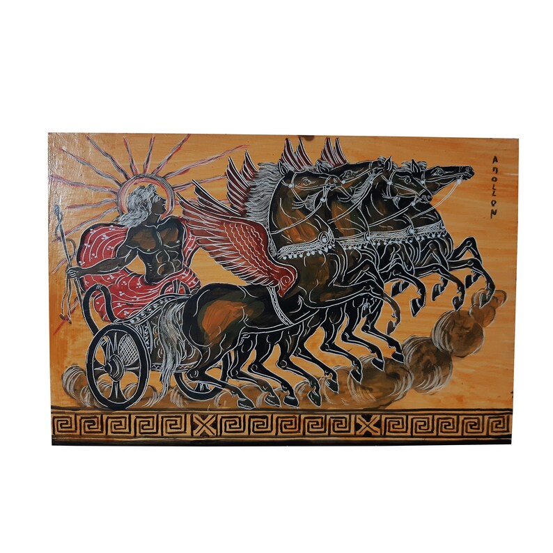 Helios apollo Greek God of the Sun Wall Painting Greek - Etsy
