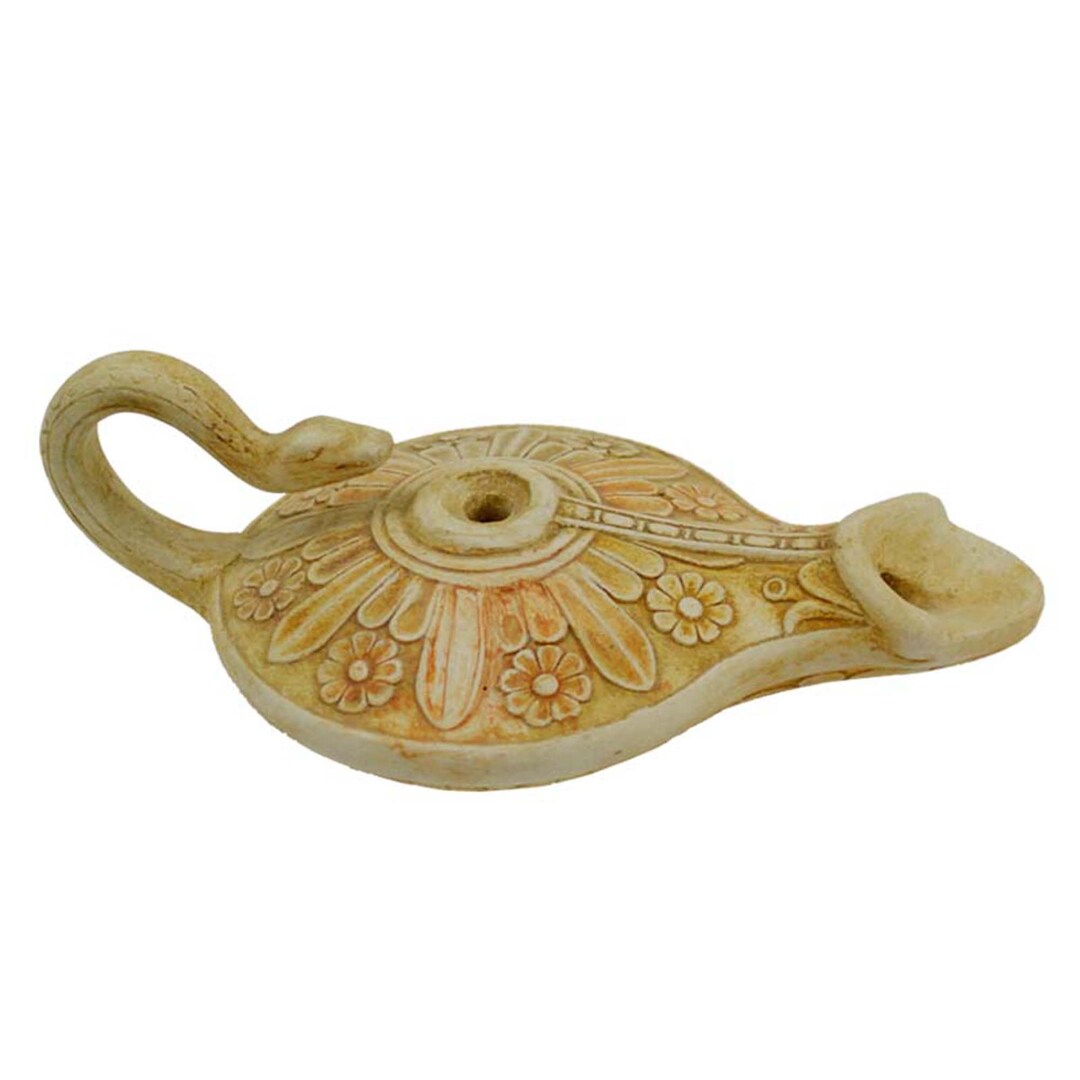Oil Lamp Ancient Greek Handmade Sculpture 18cm - Etsy