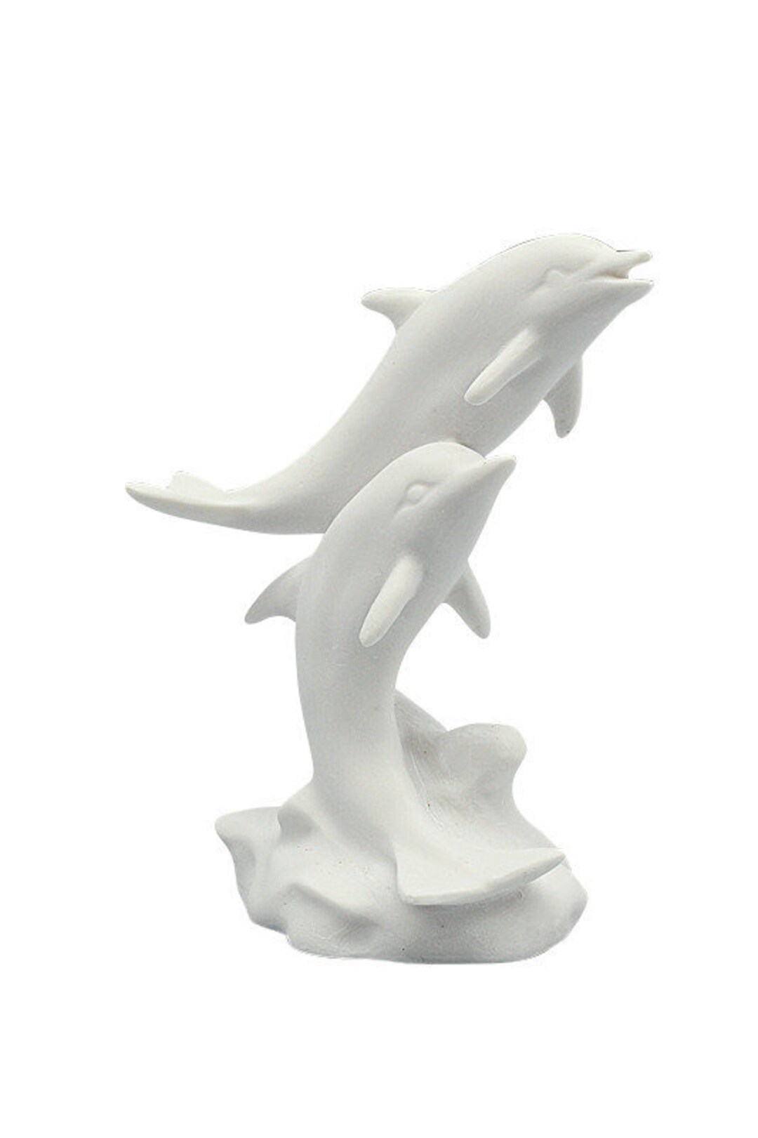 Dolphins on Wave Marble Sculpture Greek Handmade Ornament Statue 15cm ...