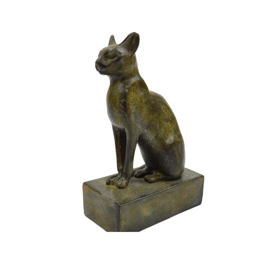 Bastet Egyptian Goddess Sculpture Greek Handmade Alabaster Statue 16cm ...