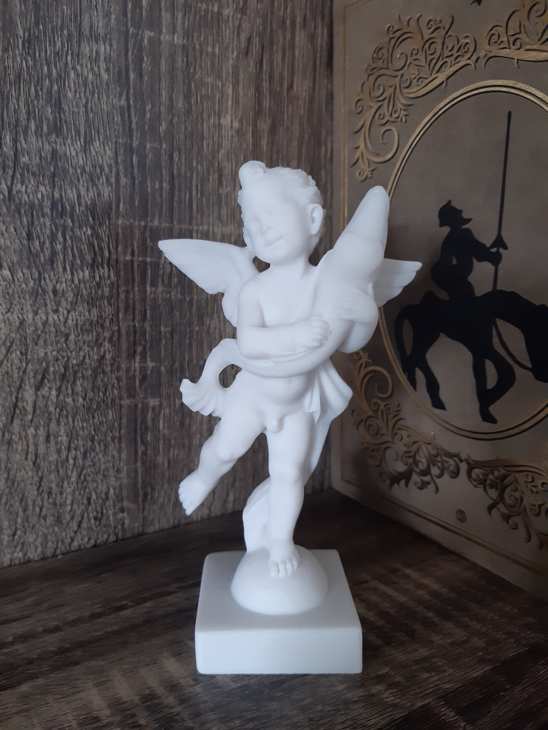 Baby Angel Statue Made of Alabaster 15cm | Etsy