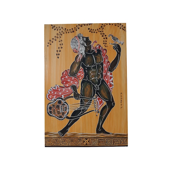 Apollo Greek Roman God Unique Wall Painting Greek Mythology - Etsy