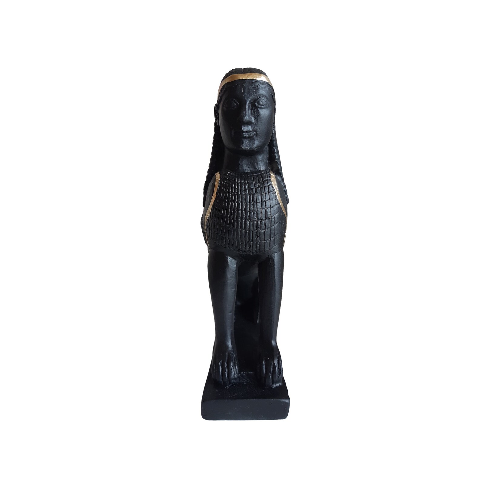 Sphinx Statue Ancient Greek Sculpture Black Handmade 21cm - Etsy