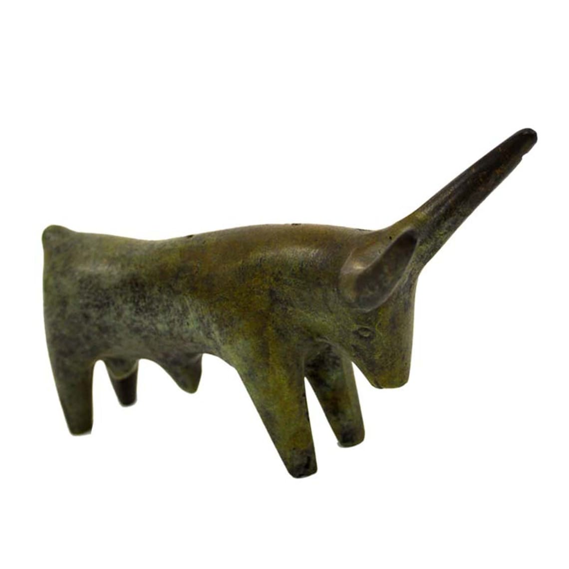 Ox Sculpture Unique Bronze Greek Handmade Replica Statue 14cm - Etsy