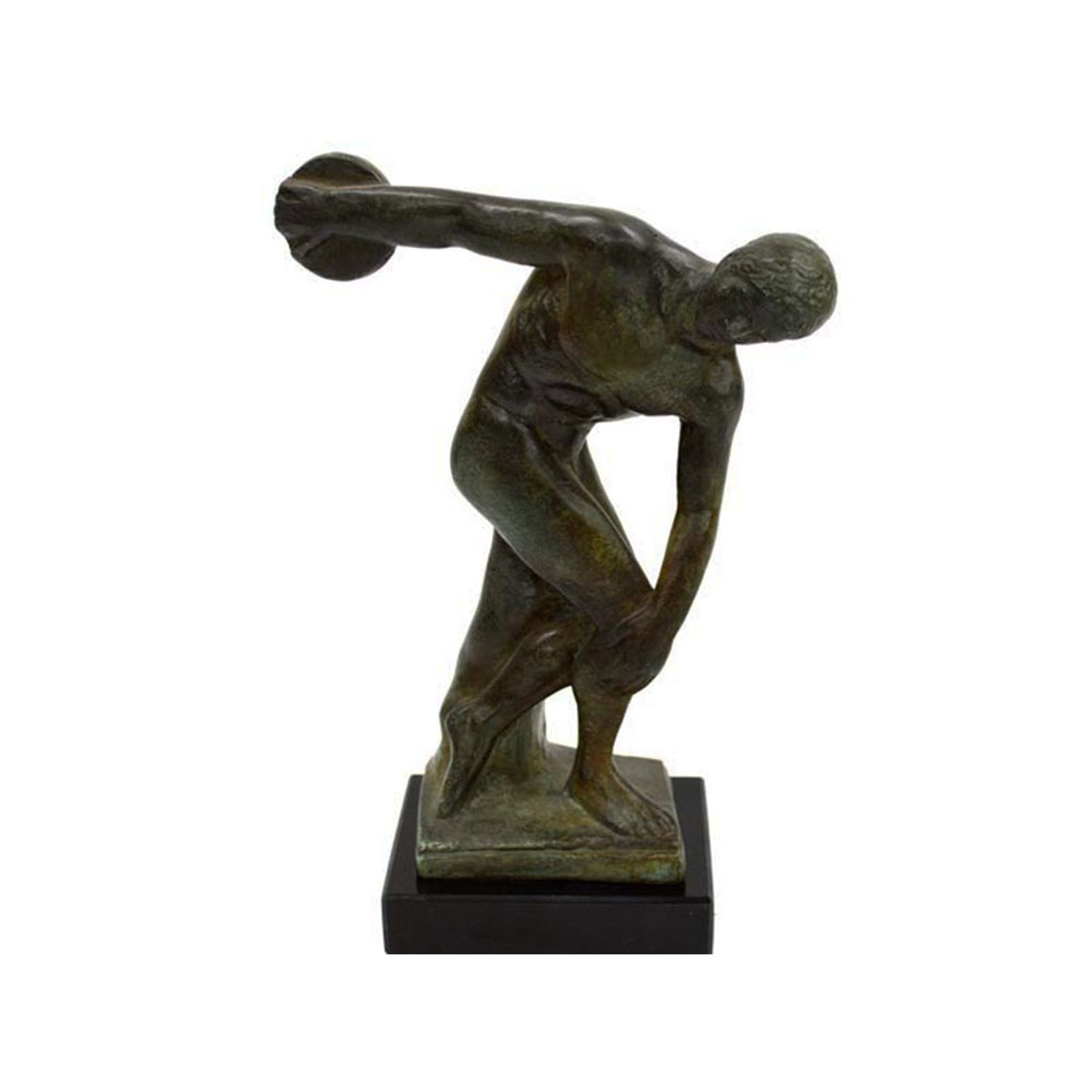 Discobolus of Myron Sculpture Alabaster Greek Handmade Archaic - Etsy