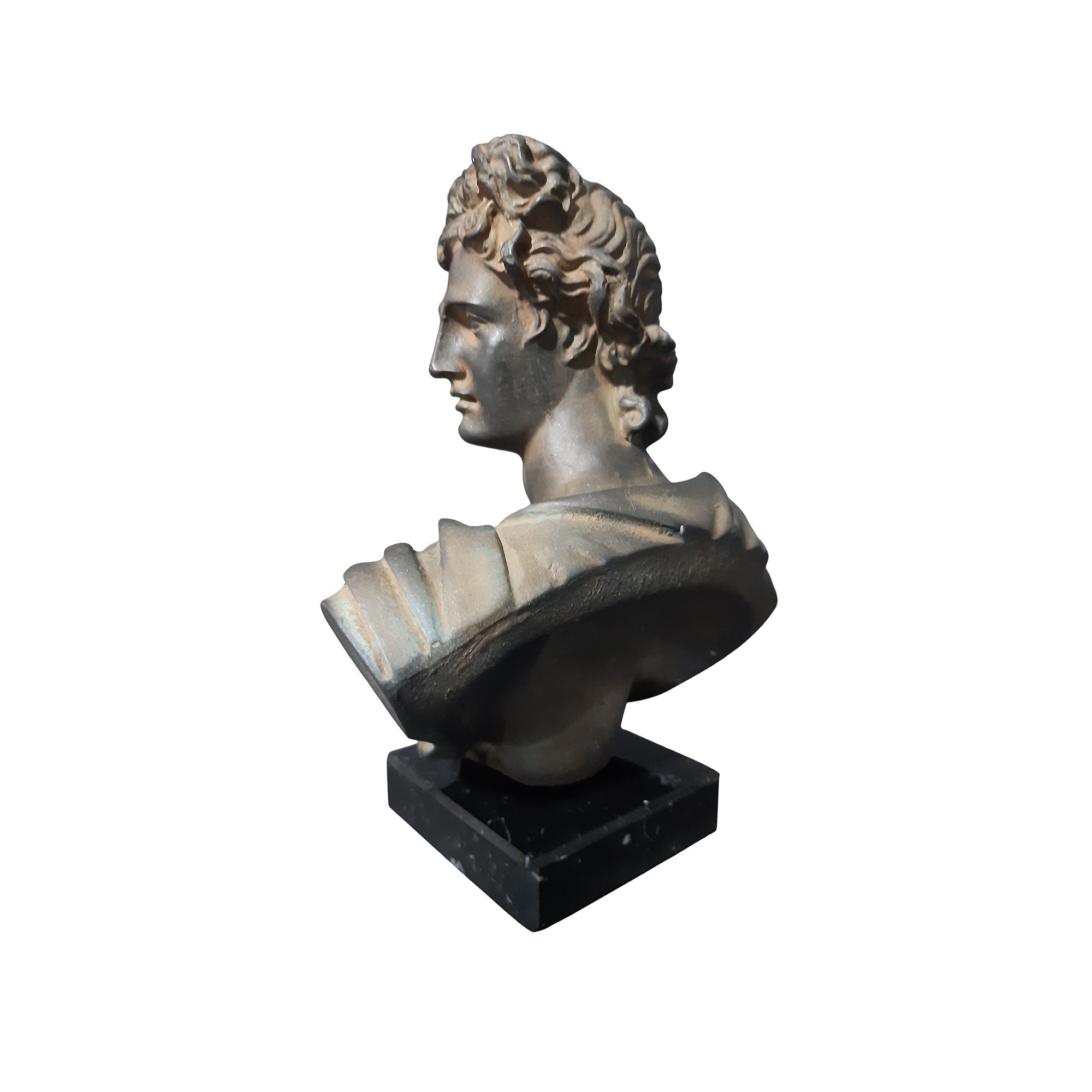 Apollo Statue Greek Mythology God Bust Head Sculpture 21cm | Etsy