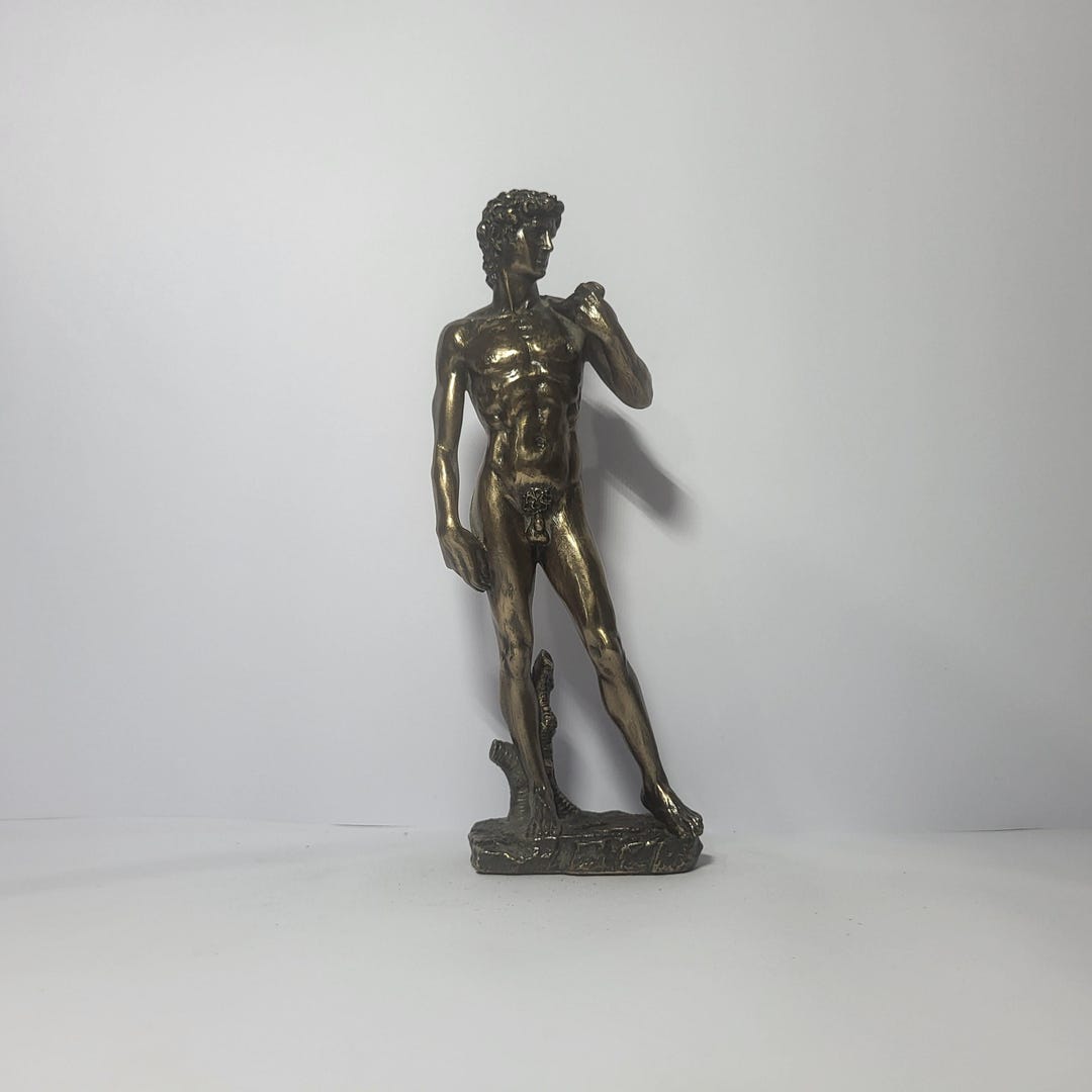David Statue by Michelangelo Museum Replica Sculpture Cold Cast Resin ...