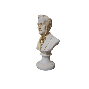 Richard Wagner Musician Bust Statue Made of Alabaster Sculpture - Etsy