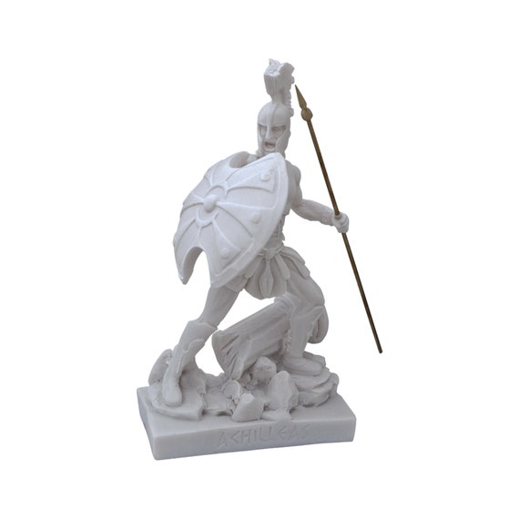 Achilles Statue Ancient Greek Trojan Hero Handmade Sculpture 30cm ...