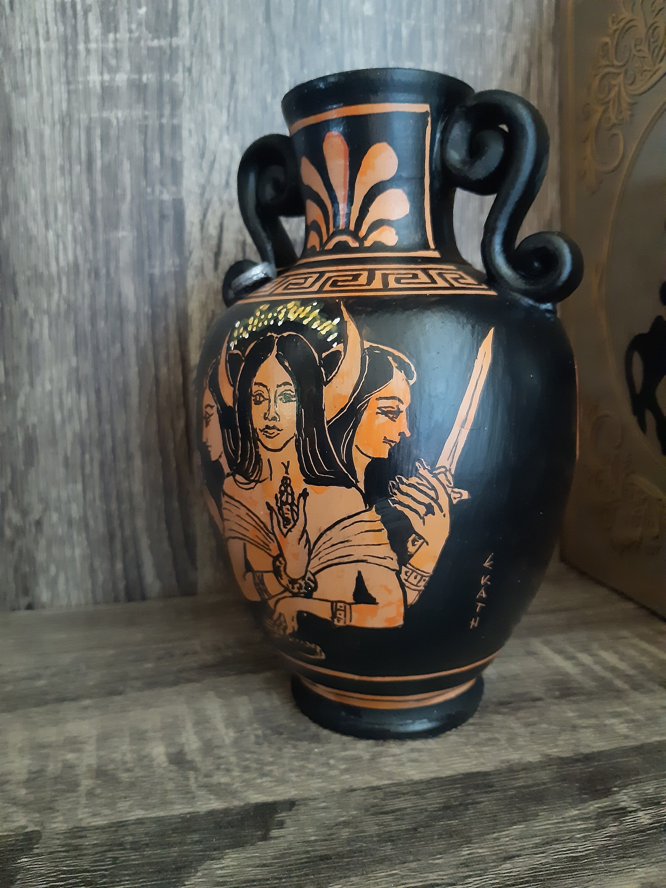 Hecate Goddess Amphora Ceramic Terracotta Vase Greek Handmade - Etsy Canada