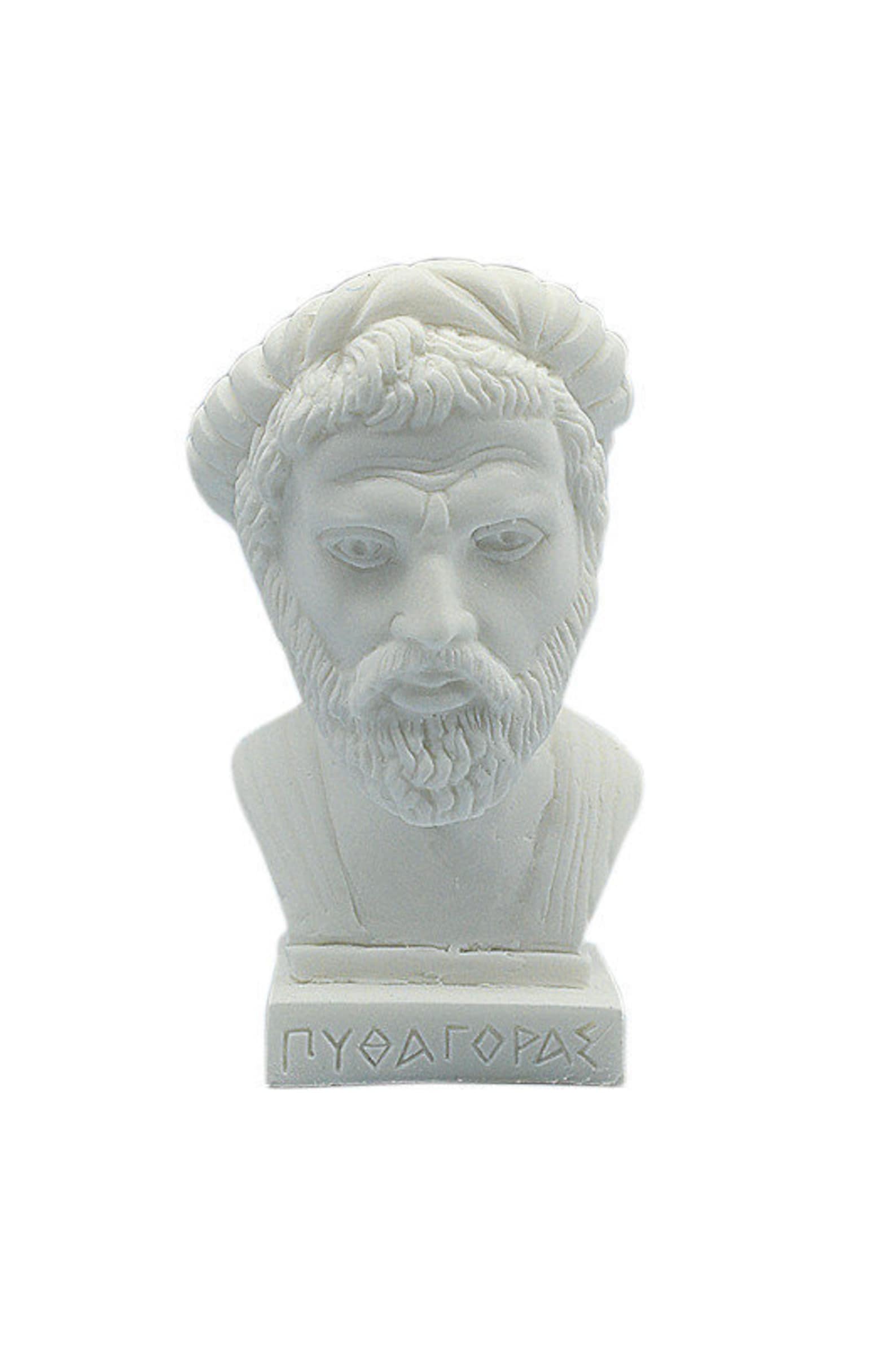 Pythagoras Greek Philosopher Bust Sculpture Ancient Greek - Etsy