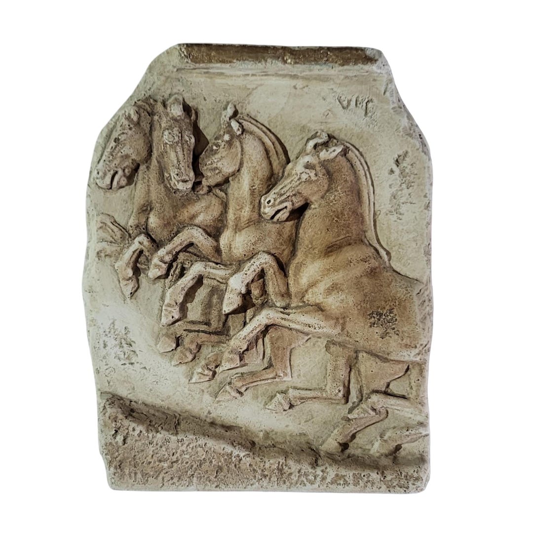 Parthenon Horses Relief Plaque Ancient Greek Frieze Replica Sculptures ...