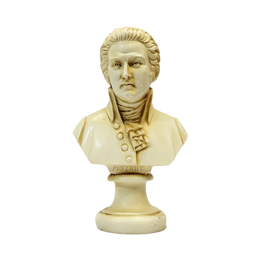 Mozart Bust Statue Musician Sculpture 15cm - Etsy
