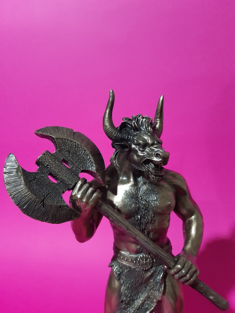 Minotaur Statue Greek Mythology Bronze Sculpture 28cm - Etsy
