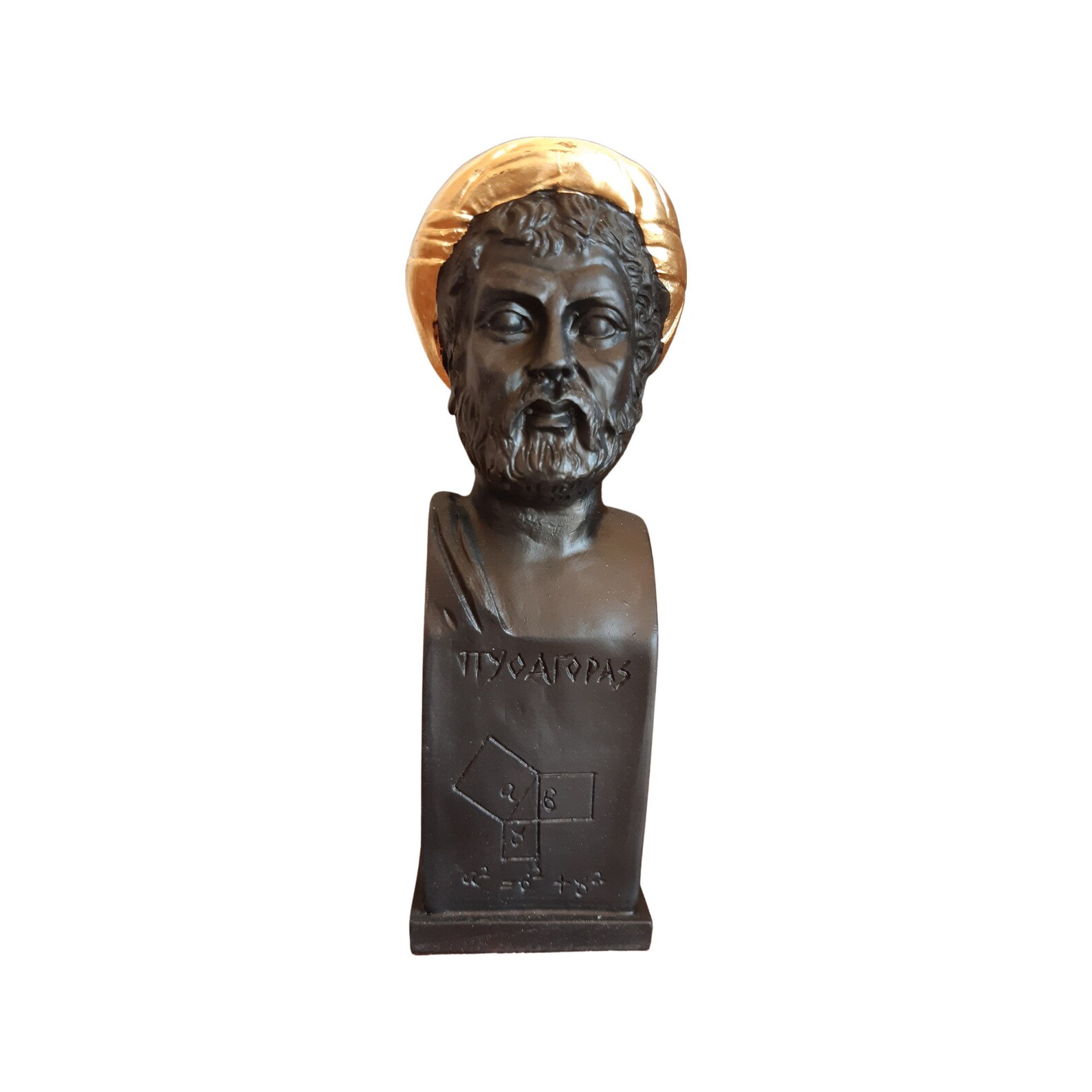 Pythagoras Greek Philosopher Bust Head Sculpture Ancient Greek - Etsy