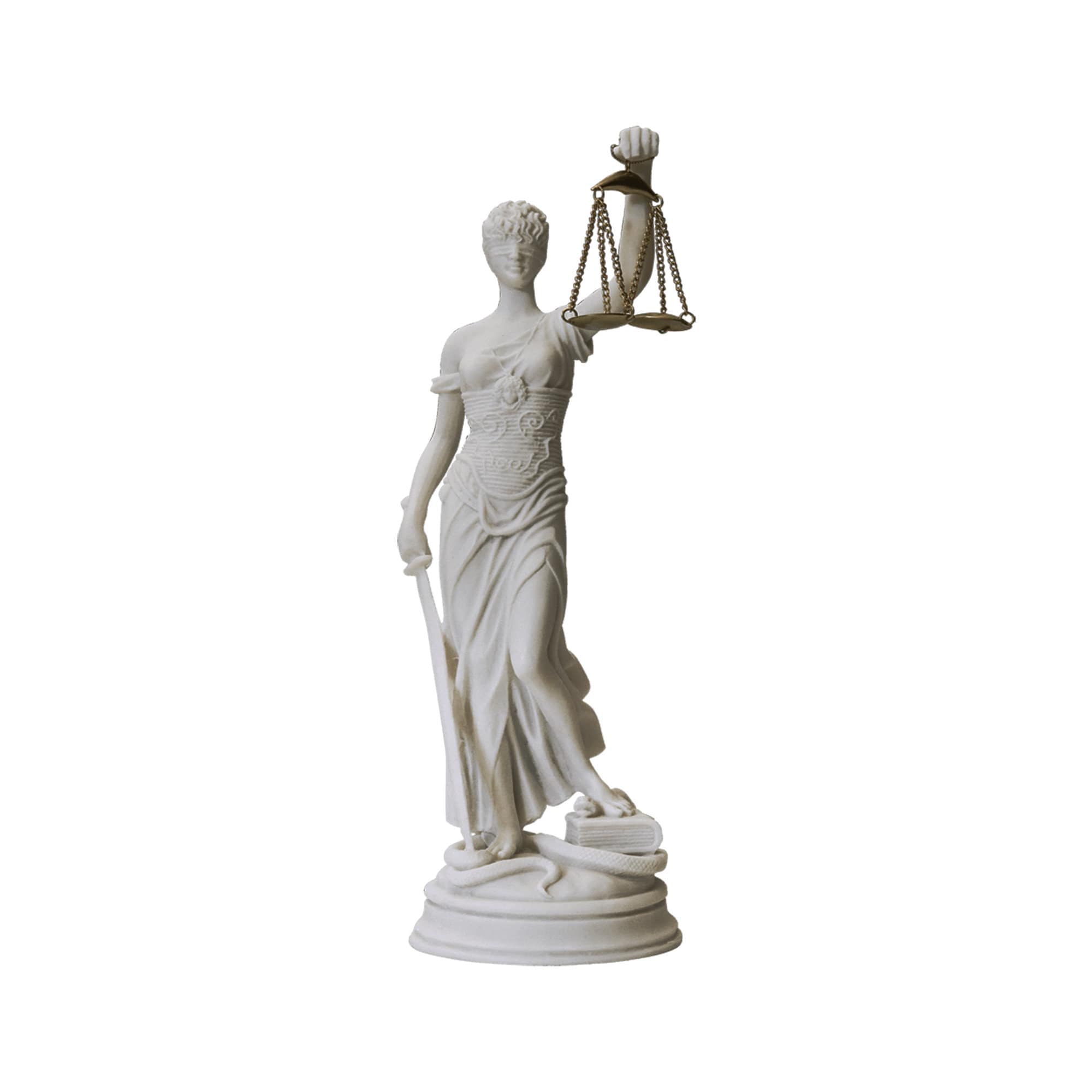 Greek Goddess Themis Statue Figurine Blind Lady Justice